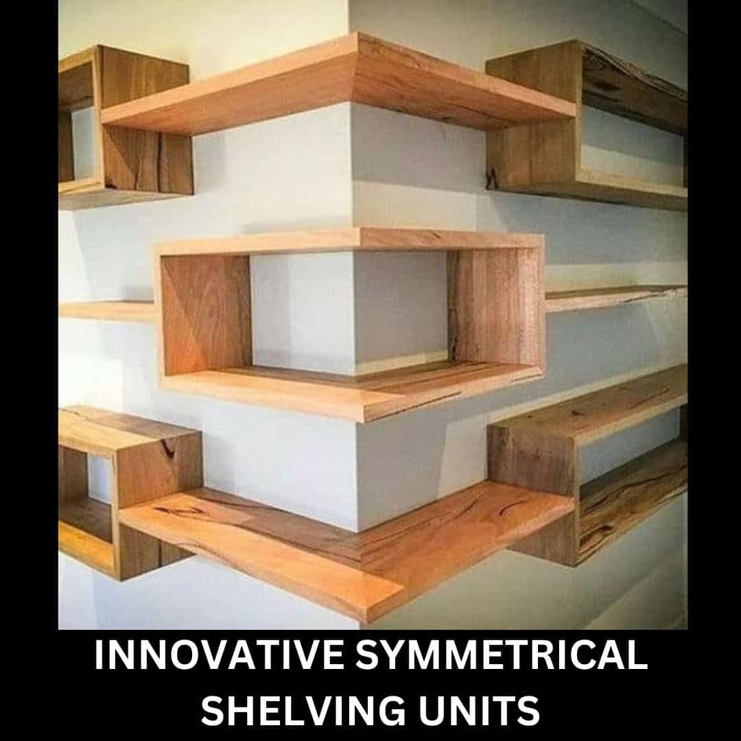 Innovative Symmetrical Shelving Units