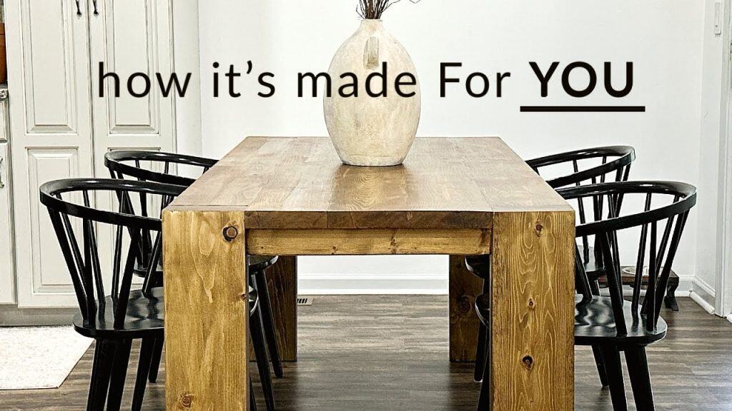 Building A High-End Dining Table On A Budget