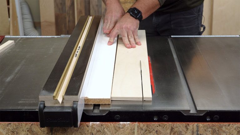 How To Cut Tapers On A Table Saw Without A Jig