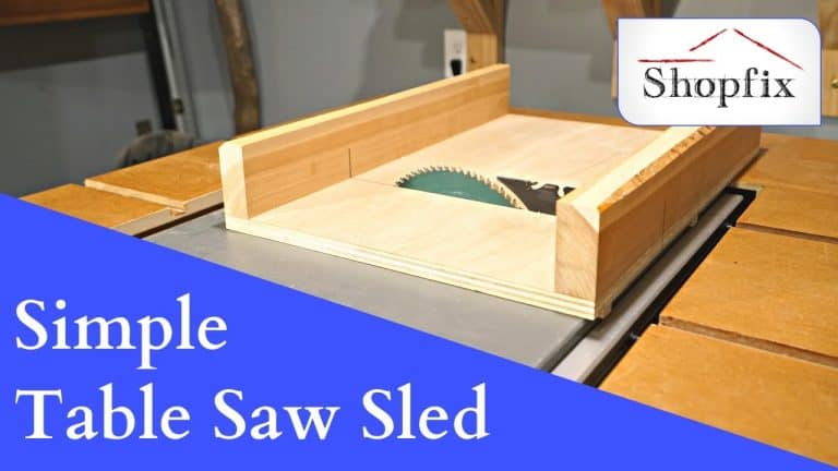 Simple Table Saw Sled For Accurate Crosscuts