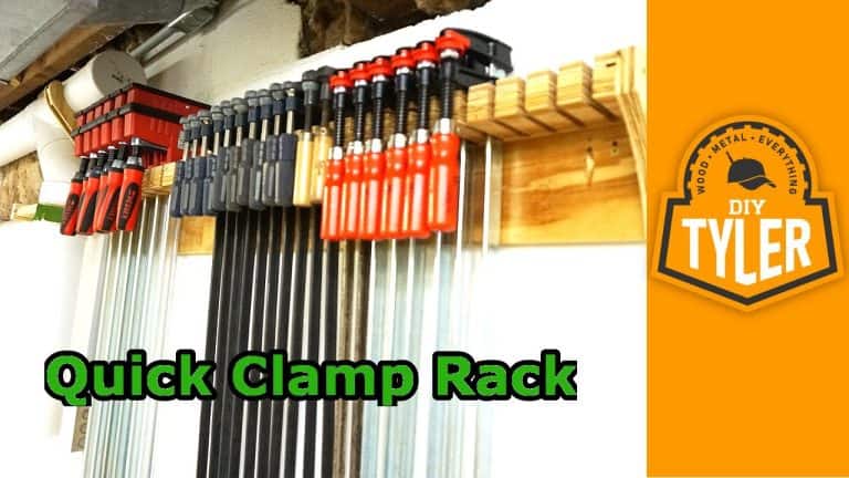 Wall-Mounted Clamp Rack For Workshop Organization