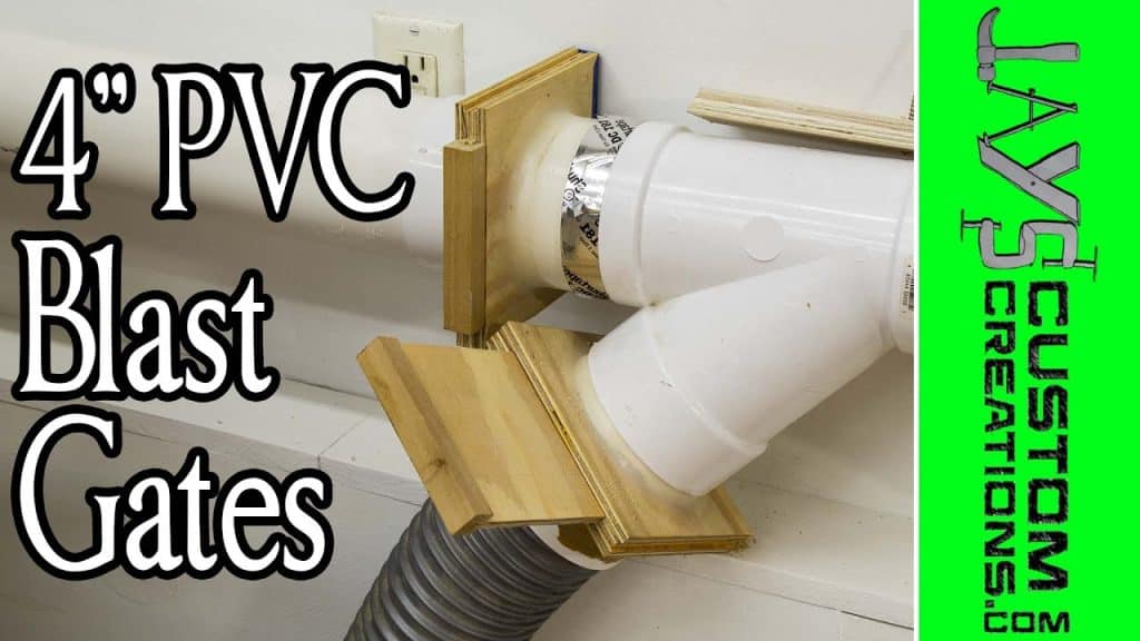 Shop-Made 4" PVC Blast Gates For Dust Collection