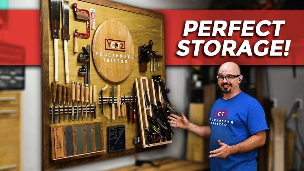 Wall-Mounted Hand Tool Storage For An Organized Woodshop