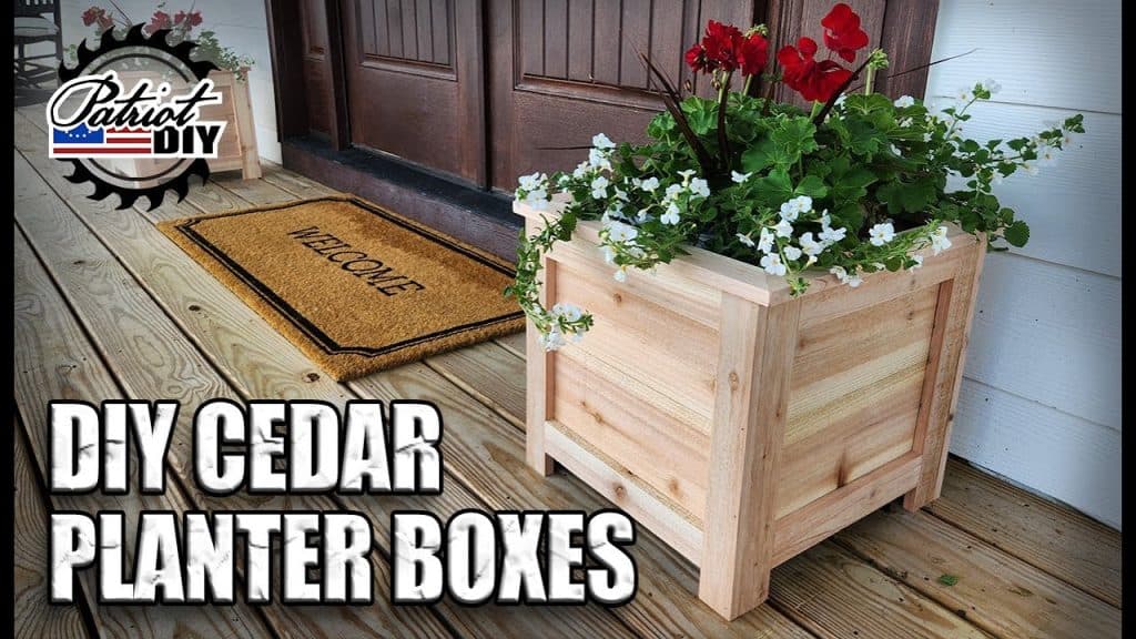 DIY Cedar Planter Boxes For The Garden