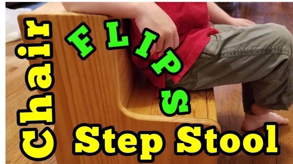 Kids’ Flipping Chair And Step Stool Combo