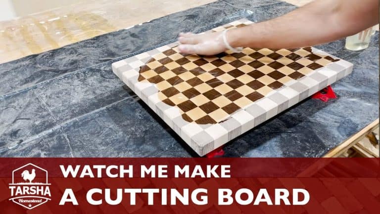 First Checkerboard Cutting Board Project