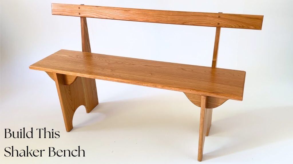 Authentic Shaker-Style Cherry Bench