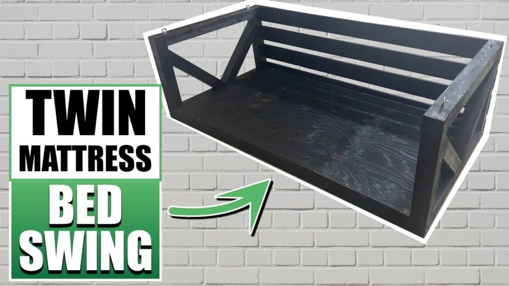 Twin Mattress Porch Swing Bed For Outdoor Comfort