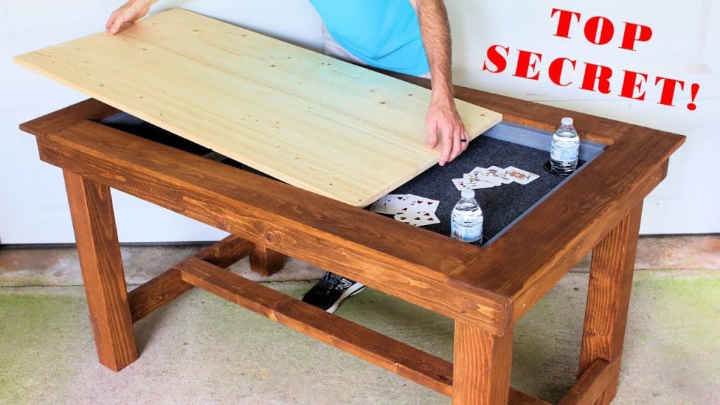 Dual-Purpose Secret Gaming Dining Table