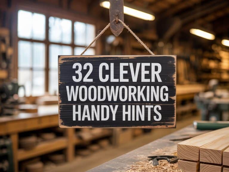 32 Clever Woodworking Handy Hints