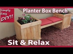 DIY Planter Box Bench For Outdoor Comfort And Style