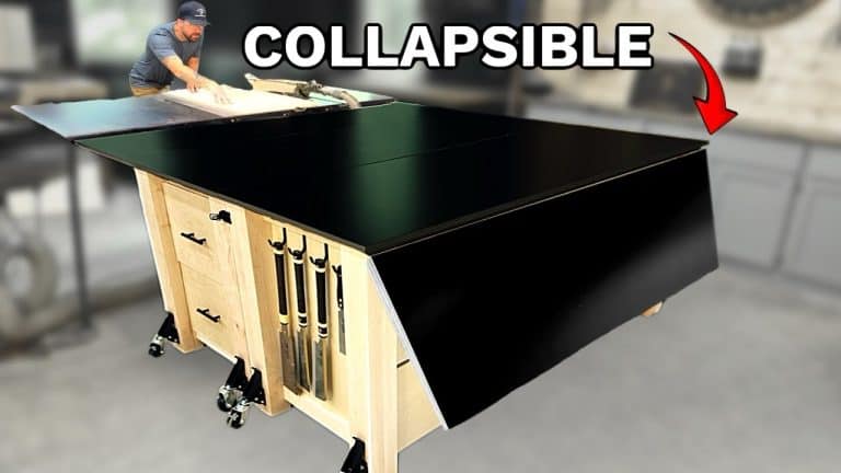 Heavy-Duty Mobile Workbench With Folding Extension