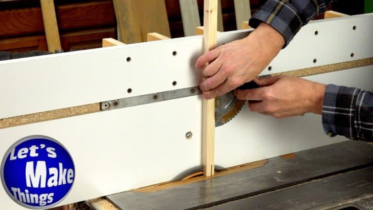 Tall Fence Sleeve For Safer Table Saw Cuts