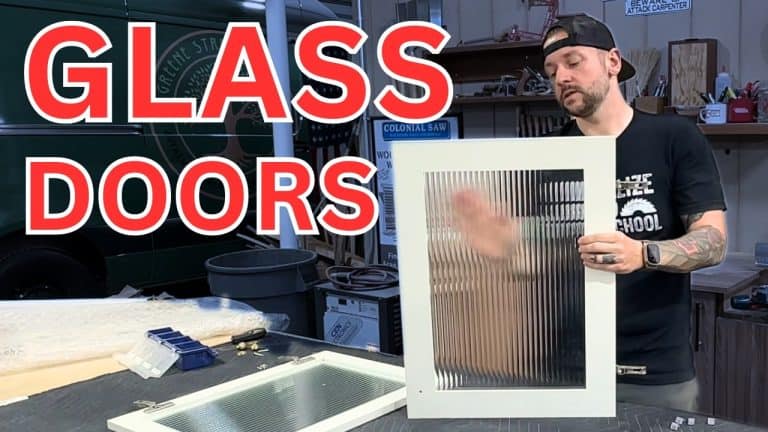 Adding Glass To Cabinet Doors Made Simple